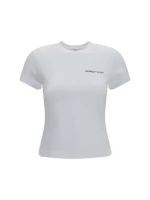 Off-White Slim Fit Printed T-shirt - White