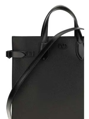 Valentino Garavani Medium Grained Leather Shopping Bag