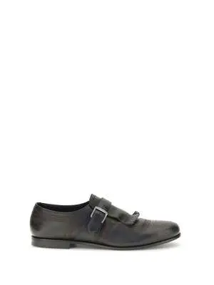 Church's Shanghai Loafers With Houndstooth Wool Inserts - Black