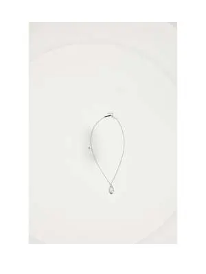 Dior Medallion Necklace - Silver