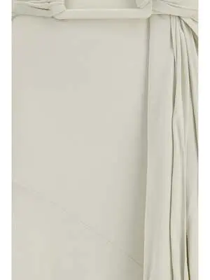 Alaïa Belted Midi Dress In Jersey - Multicolor