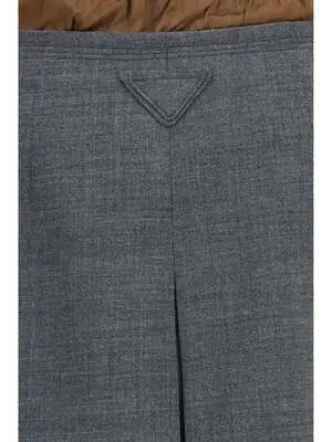 Prada Midi Skirt With Topstitching