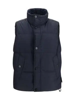 Stone Island Crinkle Reps Ny Padded Vest - Blue