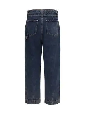Giorgio Armani Wide-leg Jeans With Belt
