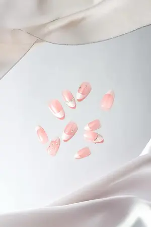 NEVER HAVE I EVER French But Make It Fabulous Short Almond Press On Nails