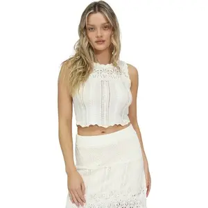 BELLE & BLOOM Harvest Haze Crochet Crop Top