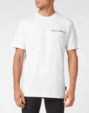 Philipp Plein T-shirt Round Neck Ss Tm Comfort - White/black