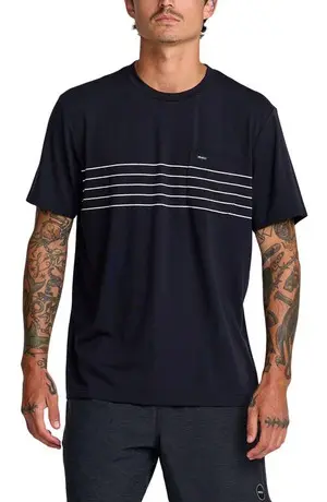 Rvca Balance Pocket Stripe T-shirt - Black