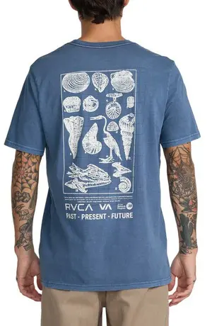 Rvca Crustaceous Cotton Graphic T-shirt