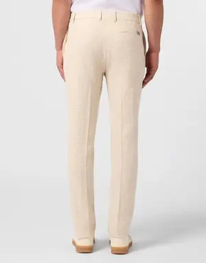 Philipp Plein Tailored Linen Bouclé Trousers