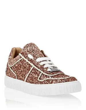 Philipp Plein Glitter King Power Lo-top Sneakers - Bronce