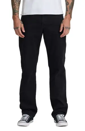 Rvca Straight Leg Jeans - Black Overdye