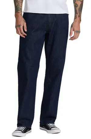 Rvca True Fit Straight Leg Jeans - Blue Rinse