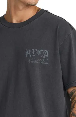 Rvca Big Press Cotton Graphic T-shirt