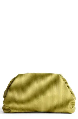 Topshop Golde Medium Faux Leather Clutch