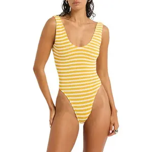 Bond Eye Mara Striped One-piece Swimsuit
