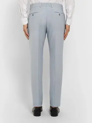 Dunhill Slim-fit Mohair And Wool-blend Suit Trousers