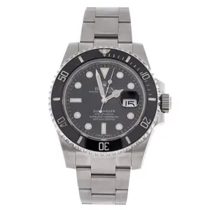 ROLEX Oyster Perpetual Submariner Date Automatic Watch Stainless Steel And Cerachrom 40 - Metallic Silver