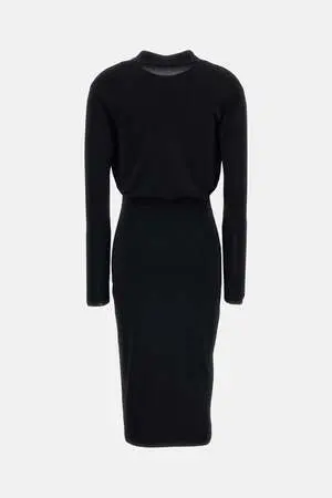 Elisabetta Franchi Knit Midi Dress