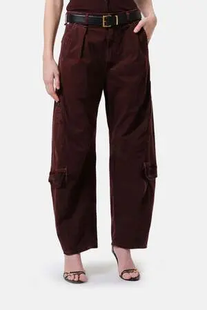 Citizens Of Humanity Flight Barrel Cargo Pants - Red