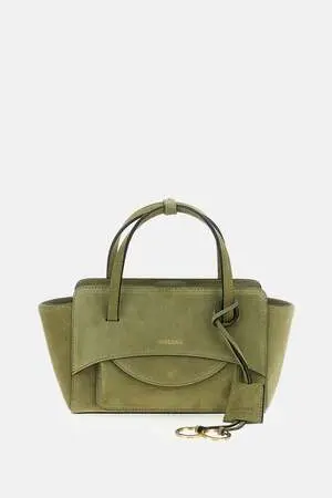 HIDESINS Suede Flap Crossbody Bag S - Green