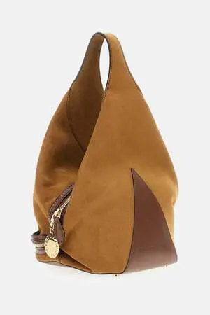 Stella McCartney Small Bucket Bag In Appaloosa Alter Suede And Alter Matte