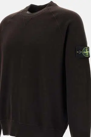 Stone Island Rws Wool Stretch Crew Neck Sweater - Marrone