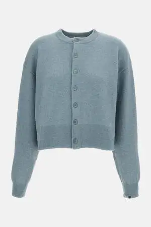 Extreme Cashmere Extreme Cashmere X N.170 Crew Neck Cardigan Azzurro