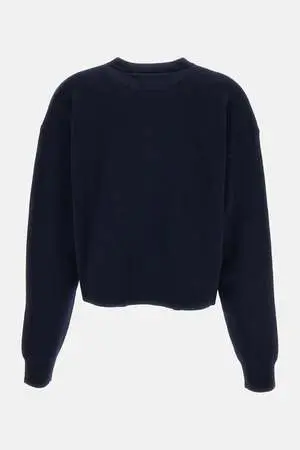 Extreme Cashmere N.170 Cardigan Chou Crew Neck, Long Sleeve - Blu