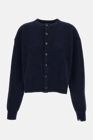 Extreme Cashmere Extreme Cashmere X N.170 Cardigan Chou - Crew Neck, Long Sleeve Blue