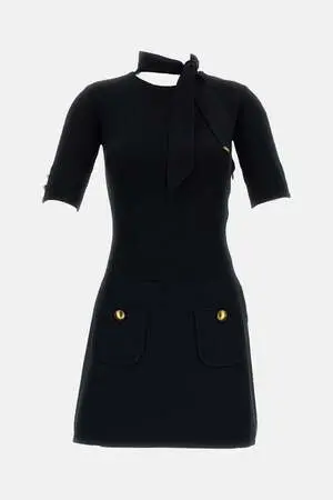 Elisabetta Franchi Tie Detailed Dresses