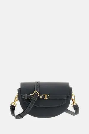 TOD'S Tim Mini Round Shoulder Bag - Nero