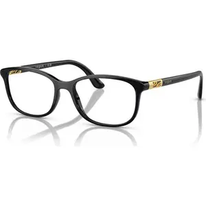 VOGUE EYEWEAR 53mm Rectangle Optical Glasses - Black