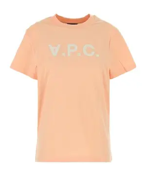 A.p.c. Cotton T-shirt - Peach