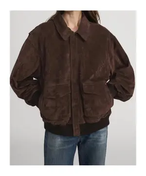 FRAME Long-sleeved Leather Jacket