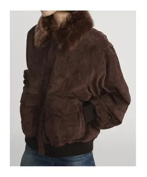 FRAME Long-sleeved Leather Jacket
