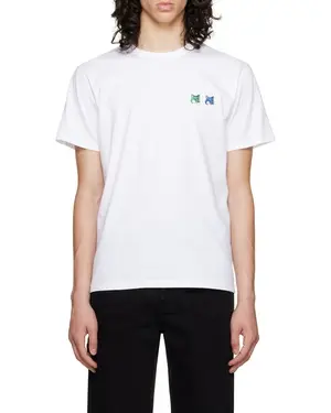 Maison Kitsuné Chest Logo-patch Detail T-shirt