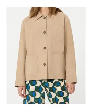 Max Mara Long Sleeve Leather Jacket