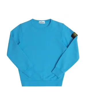 Stone Island Teen Compass-logo Cotton Sweatshirt - Turquoise