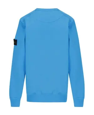 Stone Island Cotton Crewneck Sweatshirt With Compass Logo