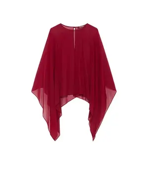 Max Mara Round Neck Shawl With Openwork Detail