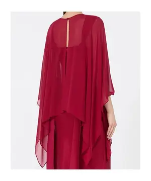 Max Mara Round Neck Shawl With Openwork Detail