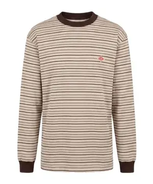 DANTON Striped Long-sleeved T-shirt - Nude