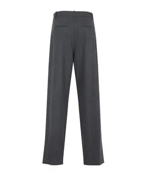 Khaite Pleated Straight-leg Trousers