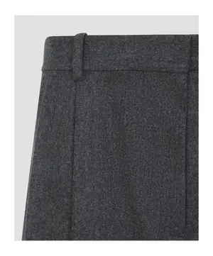 Khaite Pleated Straight-leg Trousers