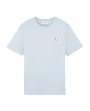 Maison Kitsuné Fox Patch Crewneck T-shirt - Blue