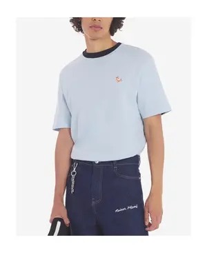Maison Kitsuné Fox Patch Crewneck T-shirt