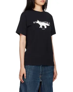 Maison Kitsuné Profile Logo-print T-shirt