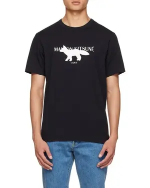 Maison Kitsuné Profile Logo-print T-shirt