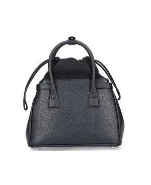 MAISON MARGIELA 5ac Logo Patch Small Drawstring Tote Bag